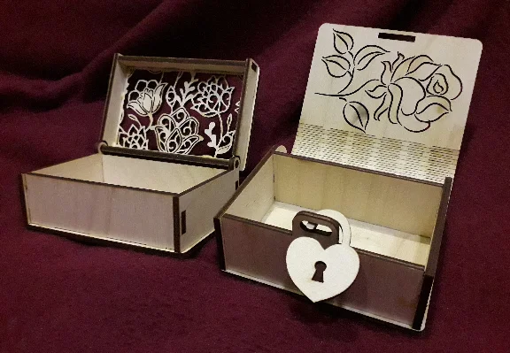 Buy Small boxes DXF CDR vector model for laser cut cnc