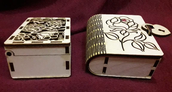 Buy Small boxes DXF CDR vector model for laser cut cnc