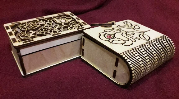 Buy Small boxes DXF CDR vector model for laser cut cnc