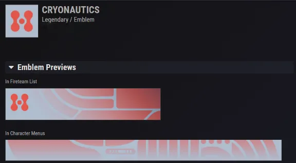 Buy Destiny 2 Emblem Cryonautics PC/PS/XBOX