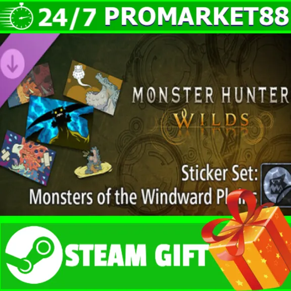 Купить ⭐️ Monster Hunter Wilds - Sticker Set: Monsters of the