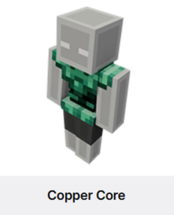 Buy MINECRAFT Copper Core TWITCH SKIN JAVA & BEDROCK GLOBAL