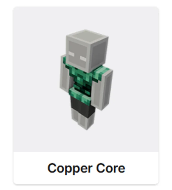 Купить MINECRAFT Copper Core ПЛАЩ СКИН JAVA & BEDROCK / GLOBAL