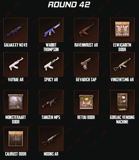 Buy RUST SKINS【TWITCH DROPS】Rounds 41+42+43+44 | 47 ITEMS