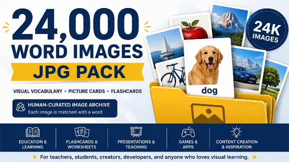 Buy 24,000 Word Images Pack — Visual Vocabulary, Picture Cards ...