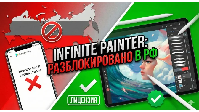 🎨 Infinite Painter PRO (Android) Лицензия купить на WMCentre.net за 816 руб
