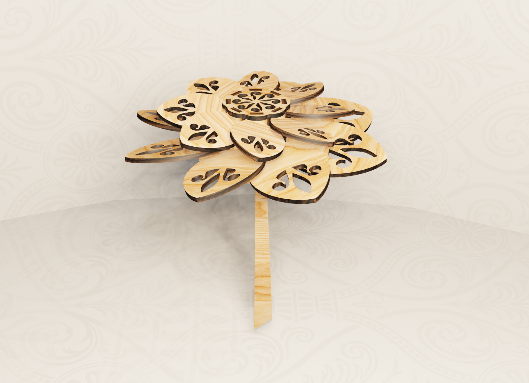 Buy Flower laser cut files DXF SVG CDR EPS AI